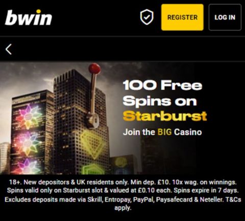Bwin Casino Bonus - Get Your 100 Free Spins