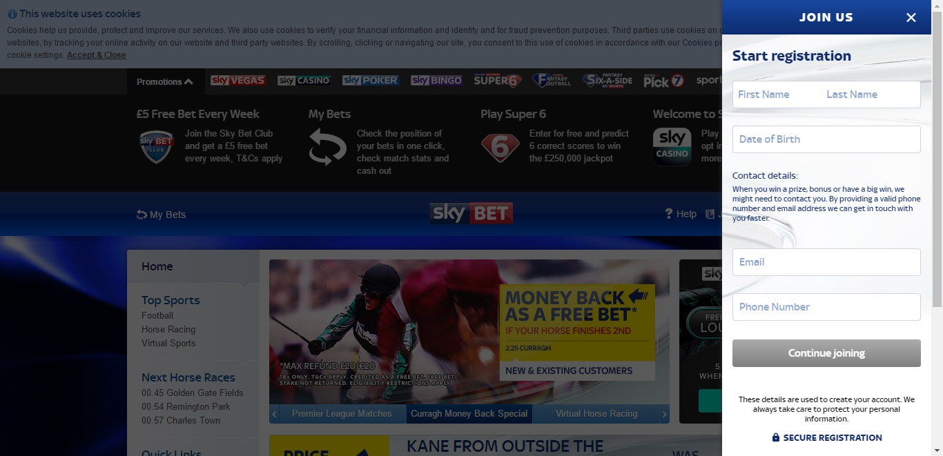How To Sign Up With SkyBet - Create your SkyBet Account now